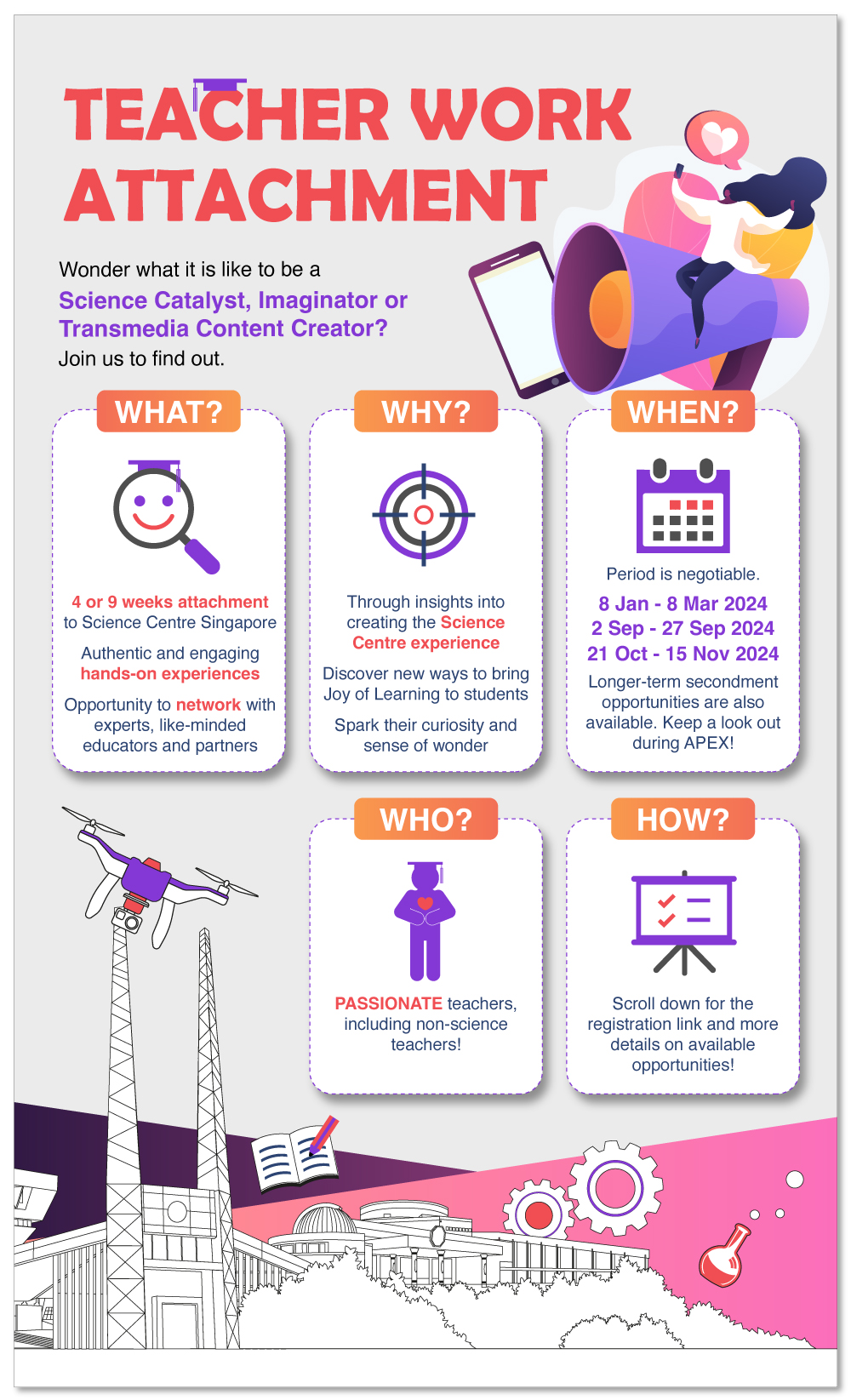 Teacher Work Attachment Programme at Science Centre Singapore