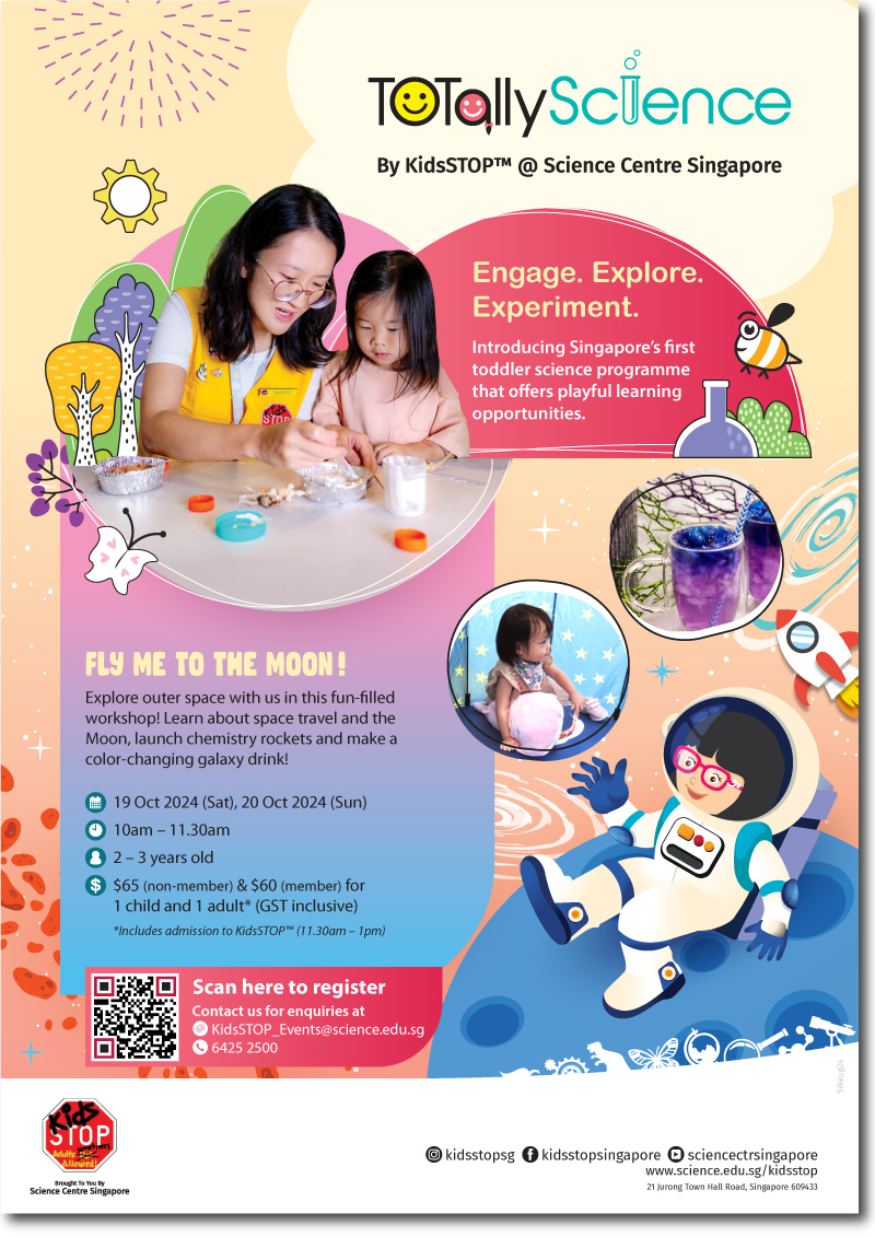 Things to Do with Toddlers in Singapore | Totally Science | Kidsstop