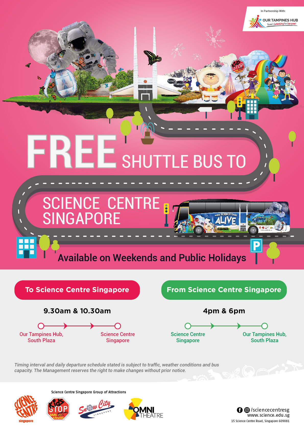 Getting Here | Science Centre Singapore