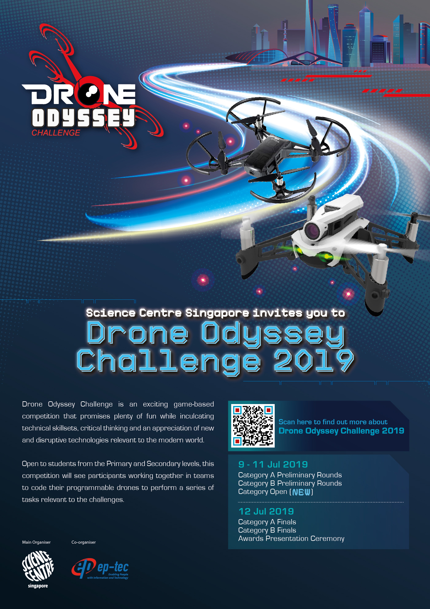 Drone Odyssey Challenge | Science Centre Singapore